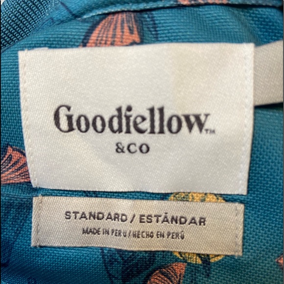 Goodfellow & Co | Shirts | Mens Light Weight Green With Lemon Design ...